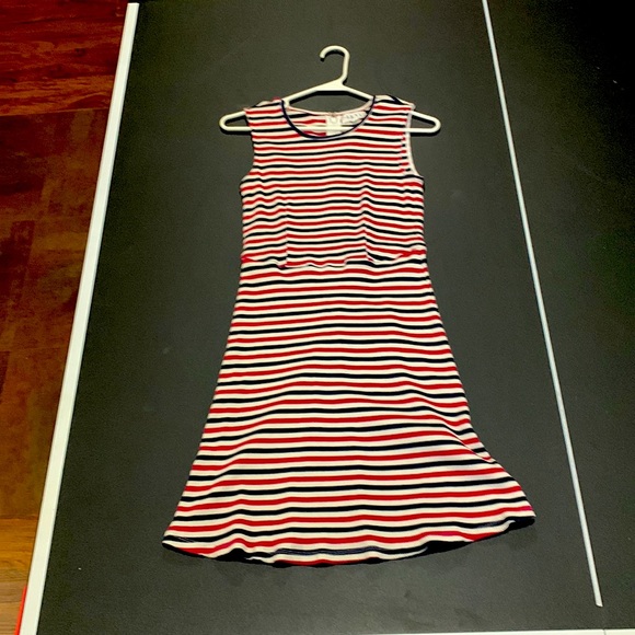 THML | Dresses | Red White And Blue Stripped Midthigh Length Dress ...
